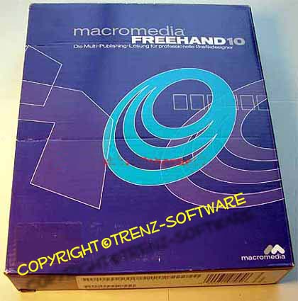 Adobe/Macromedia Freehand 10 Vollversion Windows - incl. MwSt.